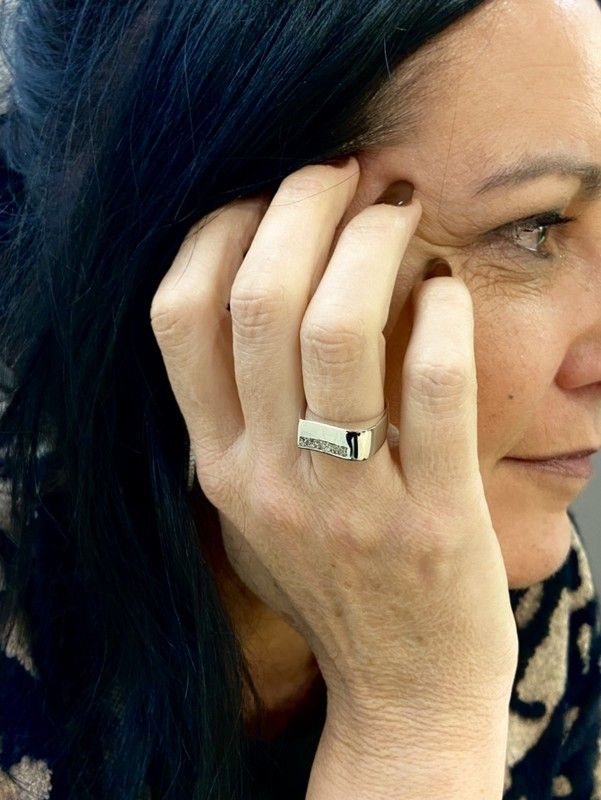 Anillo SATERRA oro blanco y brillantes Material Oro Blanco Mujer ...